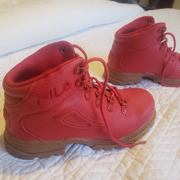 Fila | Shoes | Red Fila Boots Girls | Poshmark